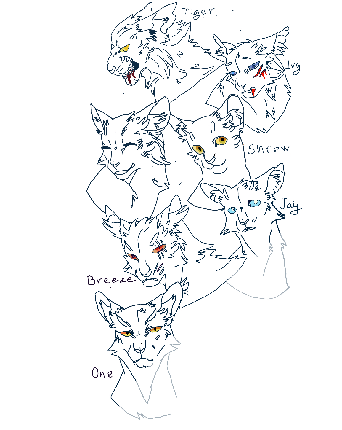 Multiple Headshots by TheWOFAndWCGuy on DeviantArt