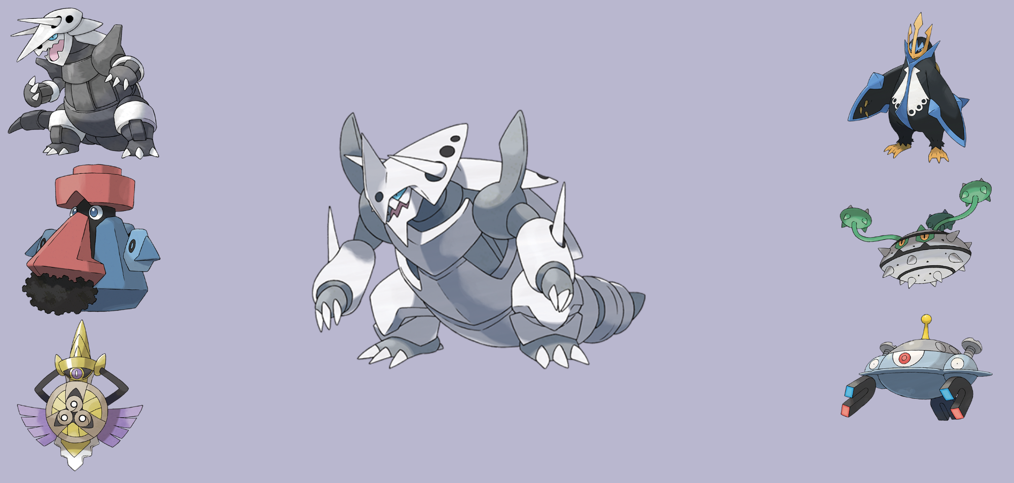 Mega Evolution Team: Mega Aggron (Remake) by Frylock921 on DeviantArt
