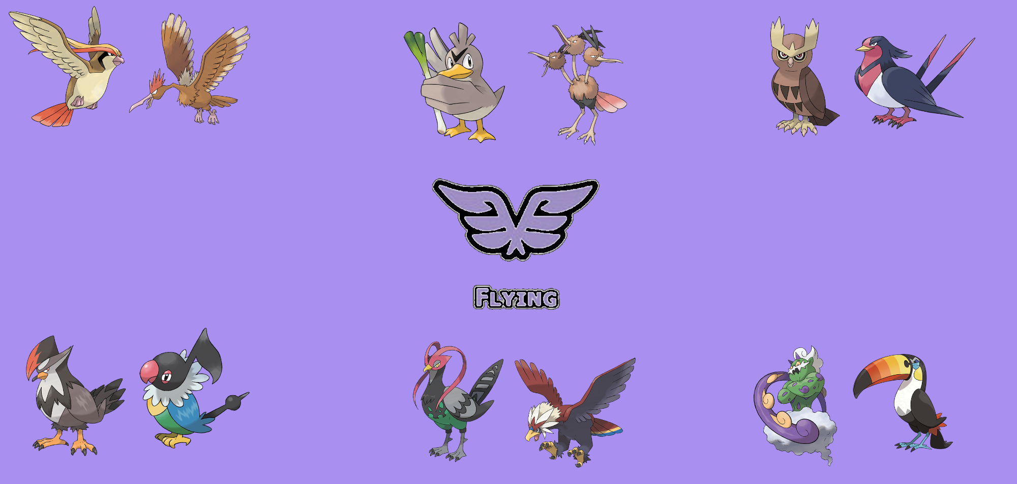 True Flying Types by Frylock921 on DeviantArt
