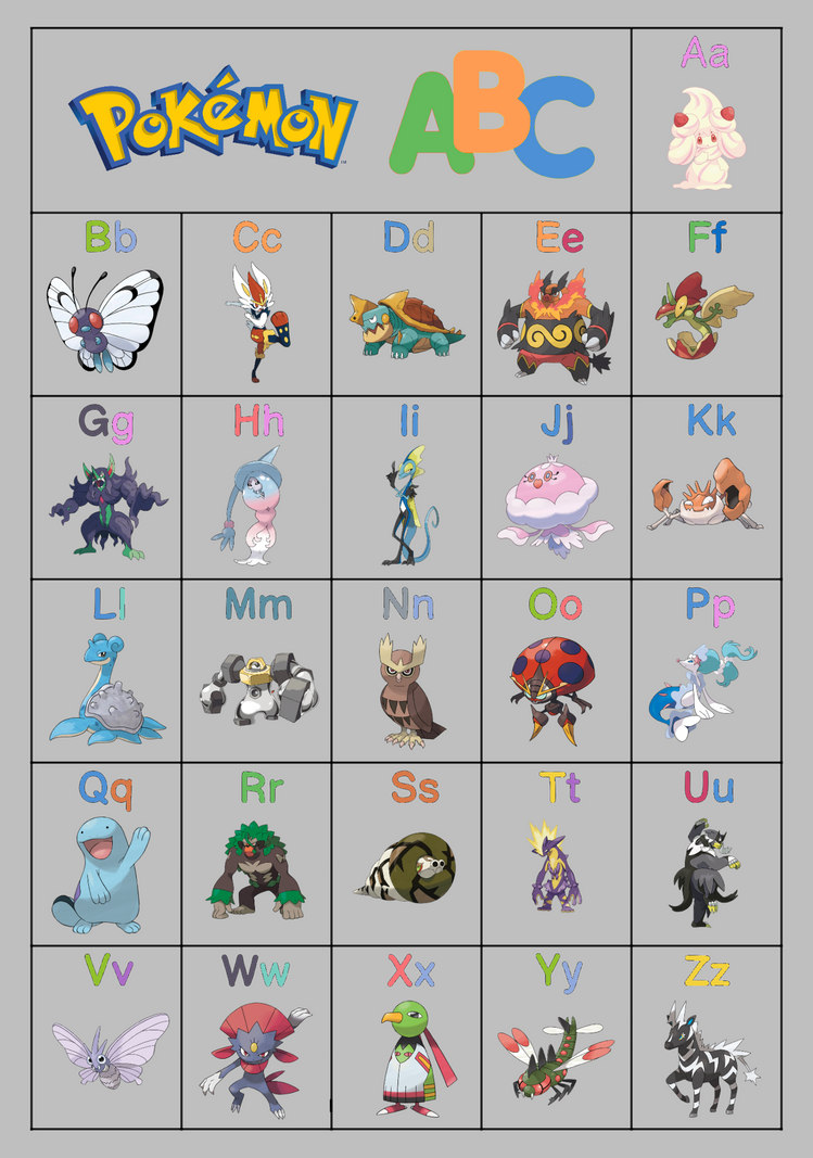 Pokemon ABC's (5) by Frylock921 on DeviantArt