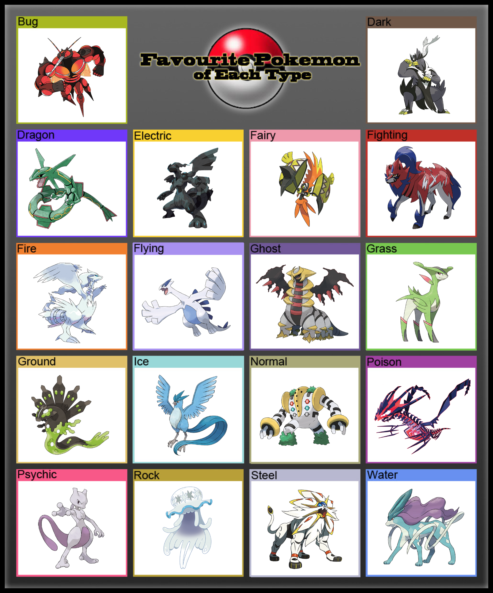 Fav Legendary Pokemon by Frylock921 on DeviantArt