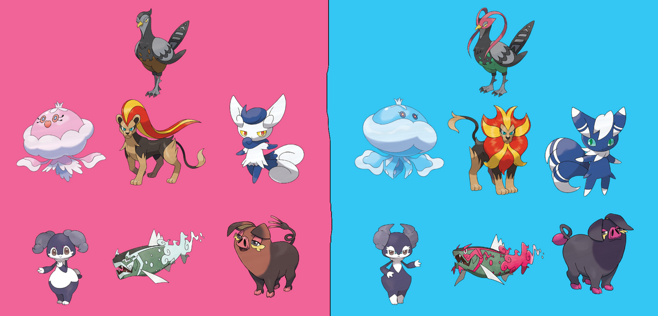 Pokemon Gender Balance V1 by Frylock921 on DeviantArt