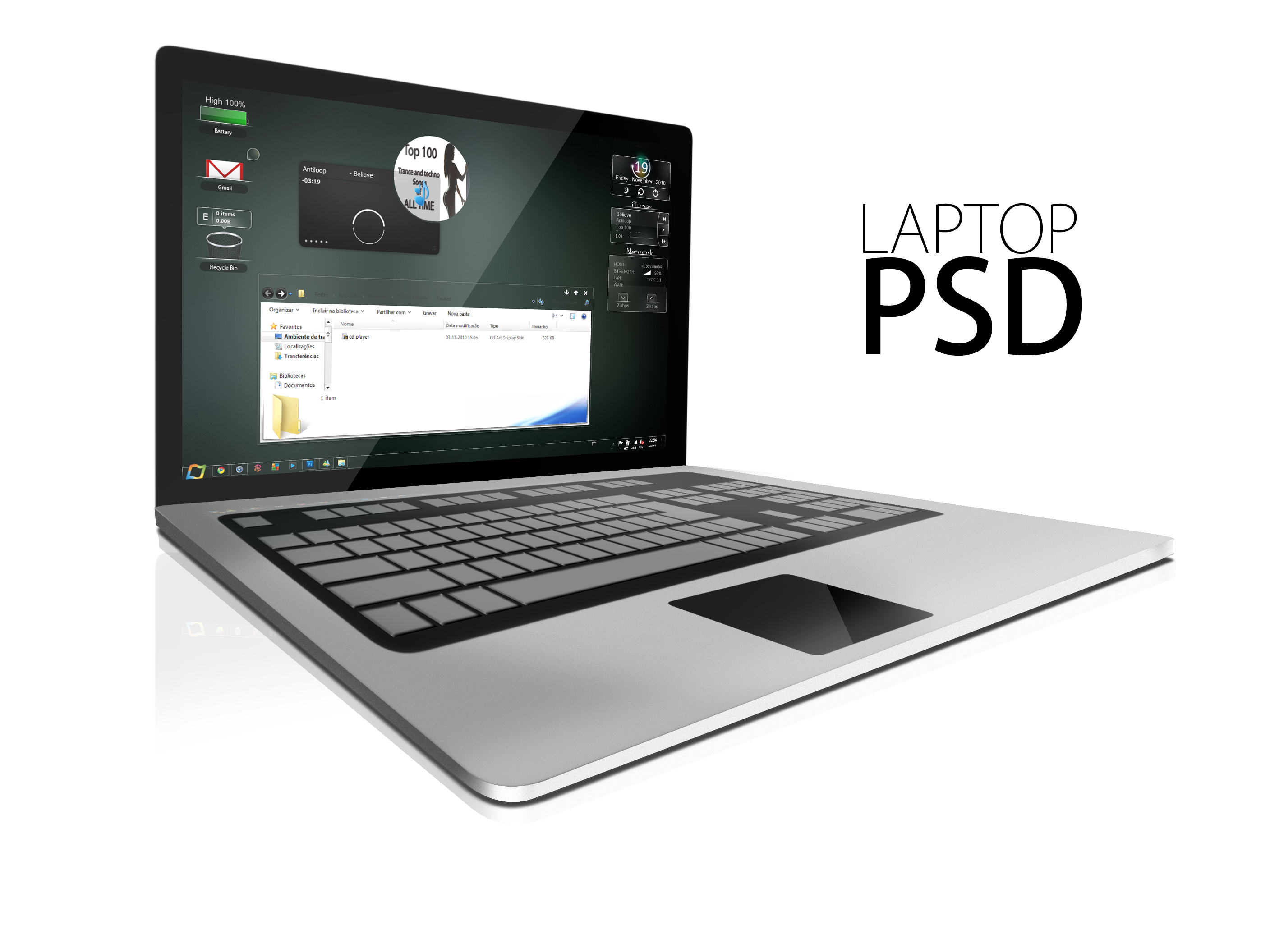 laptop PSD by pedrocasoa on DeviantArt