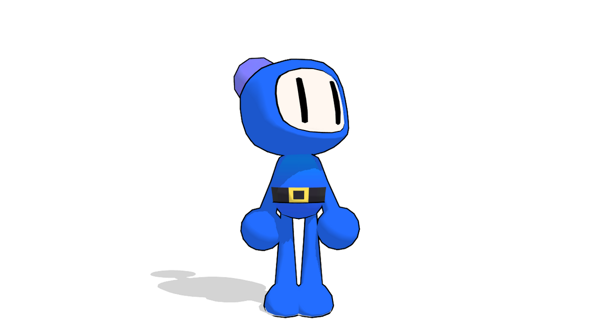 mmd blue Bomberman dl by sapphire37 on DeviantArt