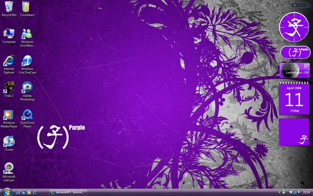 Purple Windows Theme by TheDarkenedPoet on DeviantArt