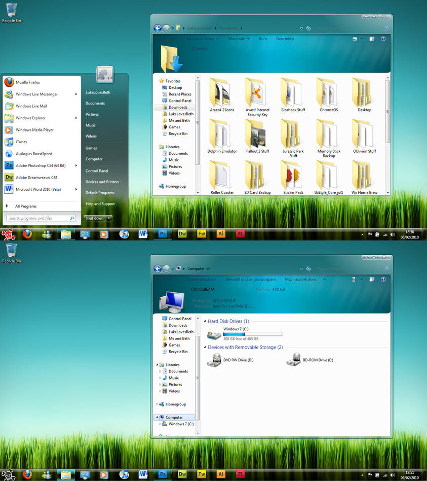 Windows 7 Longhorn Skull by TheDarkenedPoet on DeviantArt