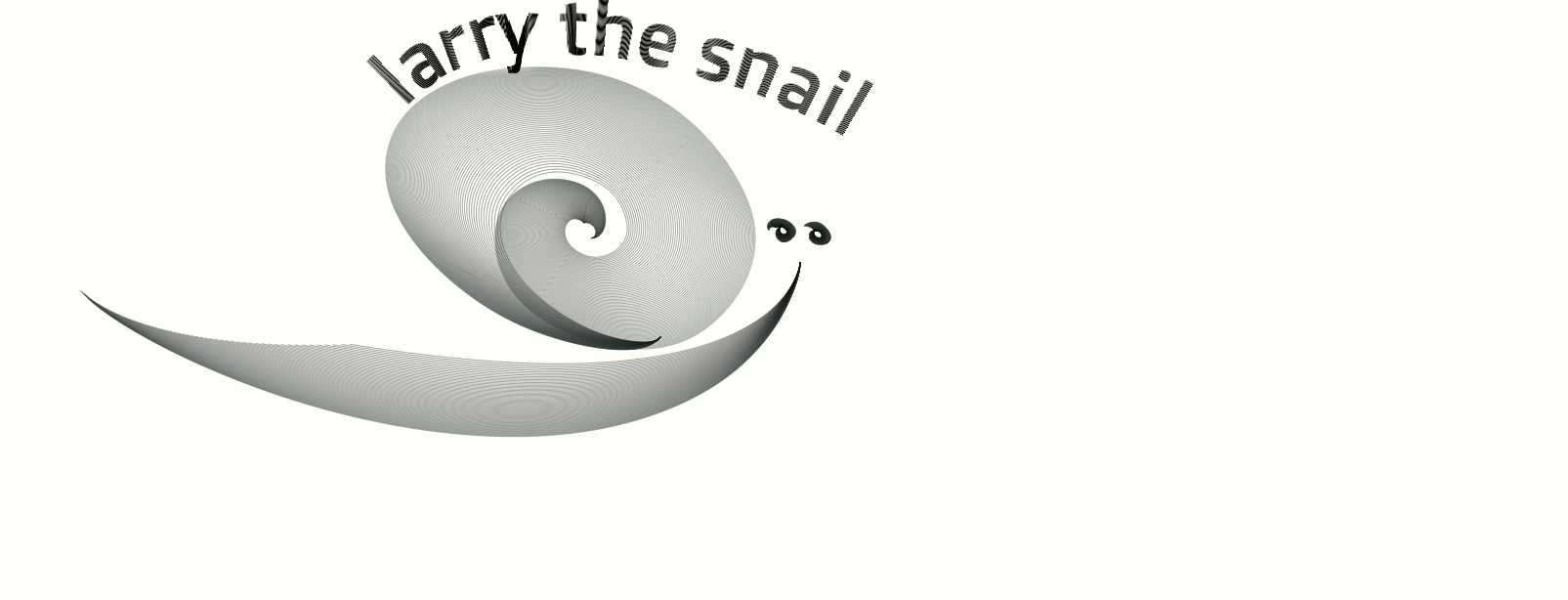 Larry the snail, because i got bored by SirRoots on DeviantArt