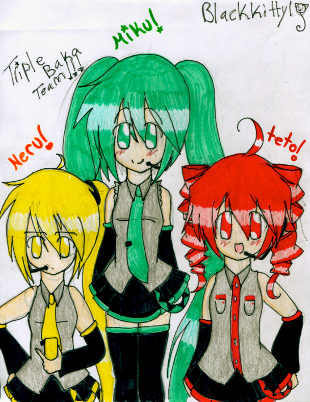 Triple baka team by blackkitty10 on DeviantArt