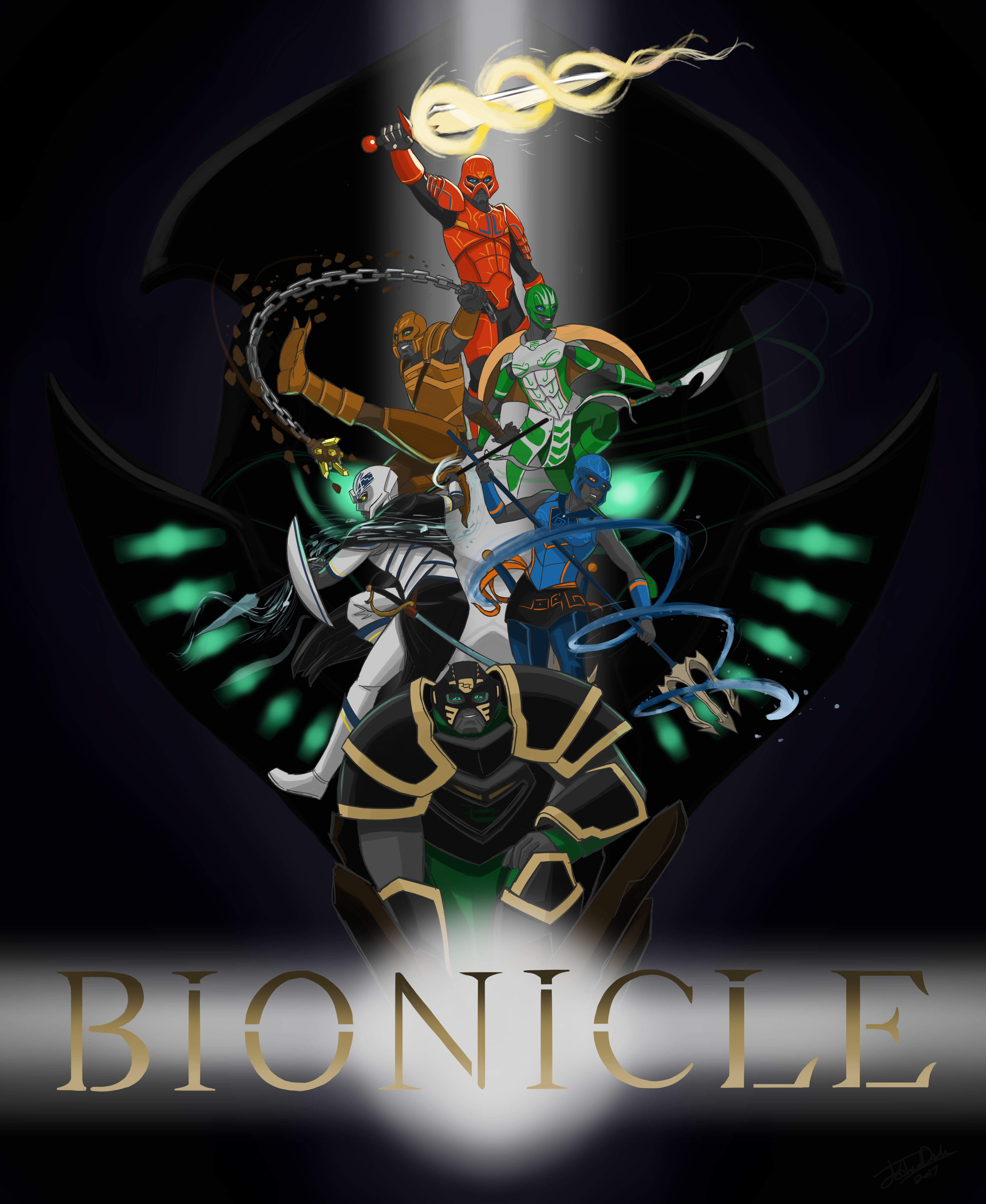 Bionicle G3 Poster with Background by joshuad17 on DeviantArt
