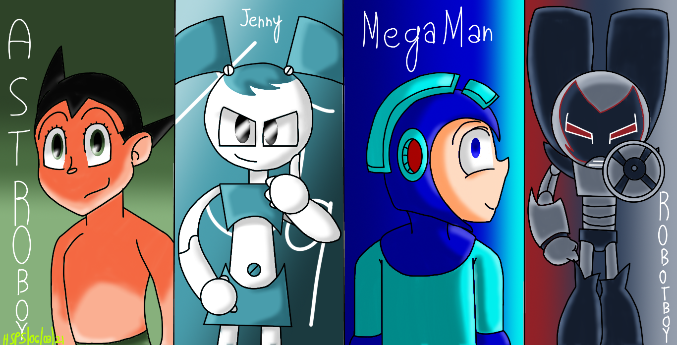 Jenny XJ9, Astroboy, Megaman, Robotboy wallpaper by Lizza28-yt-official ...