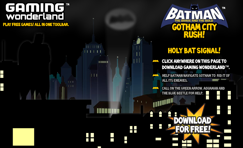 DC Batman Gotham Rush Landing Page Design by AzyArt on DeviantArt