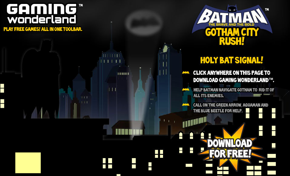 DC Batman Gotham Rush Landing Page Design by AzyArt on DeviantArt