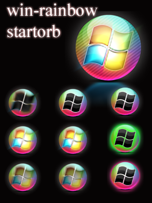 windows rainbow startorb by swapnil36fg on DeviantArt