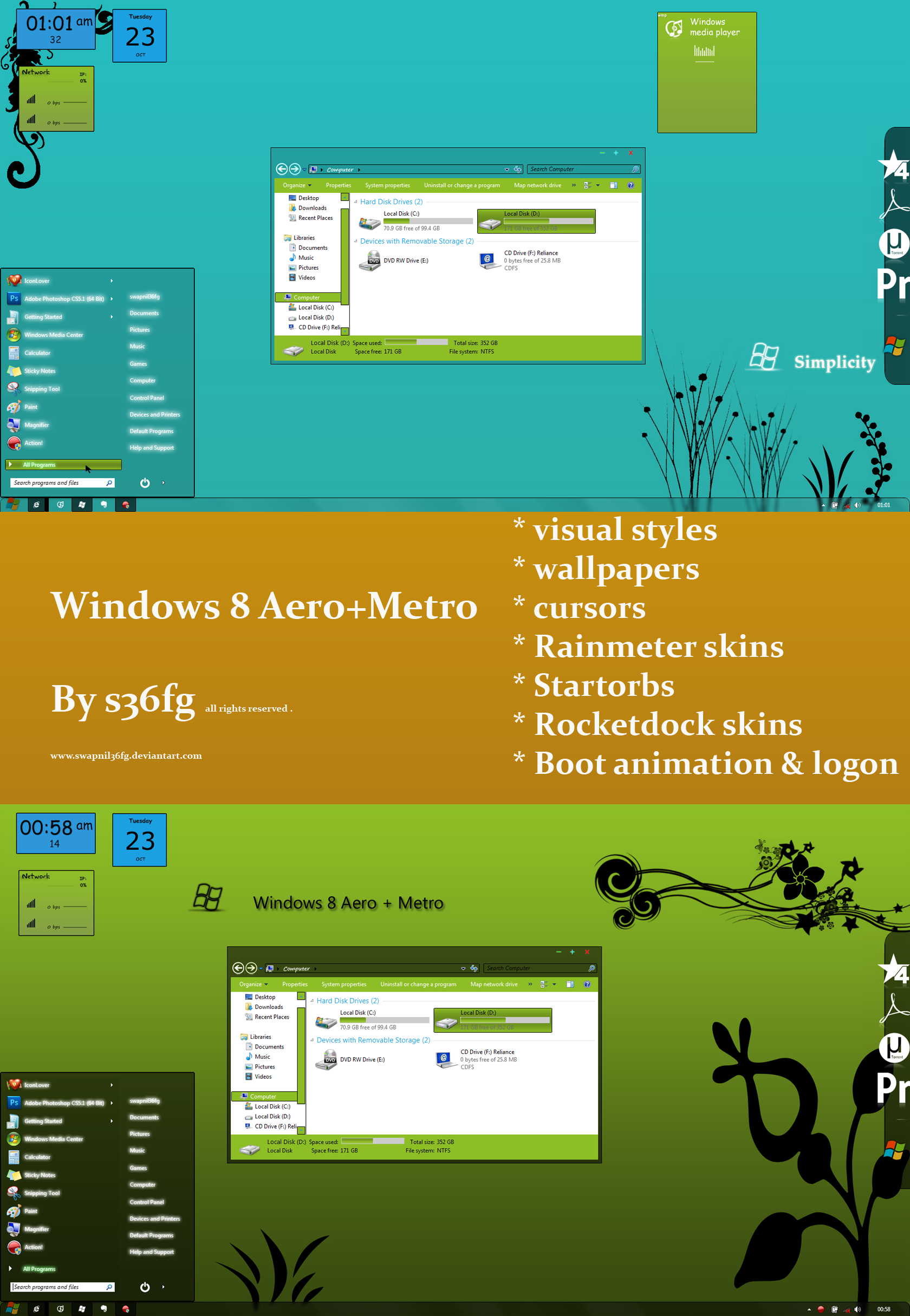 Windows 8 Aero+Metro vs by swapnil36fg on DeviantArt