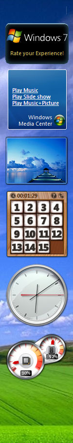 Win7 Sidebar skin for Vista by dejco on DeviantArt