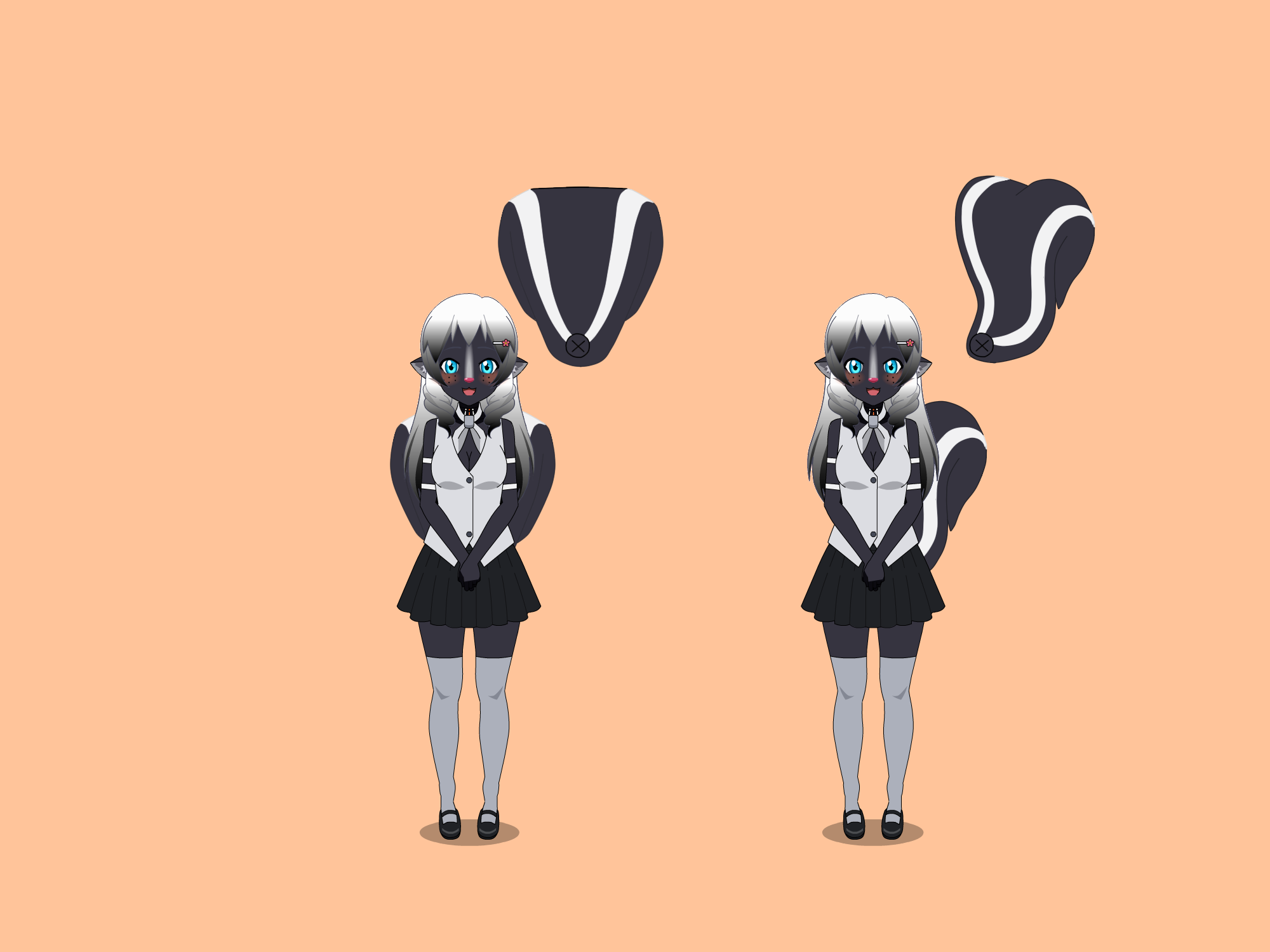 skunk tail props for Kisekae by GoldLinaric on DeviantArt