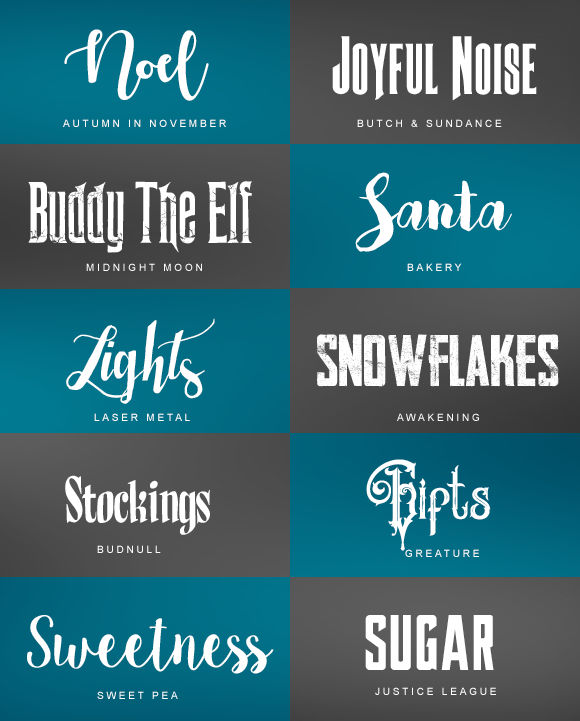 Christmas Font Pack by theoutlandish on DeviantArt