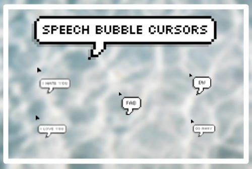 Speech Bubble Cursors by FionafanOfficial on DeviantArt