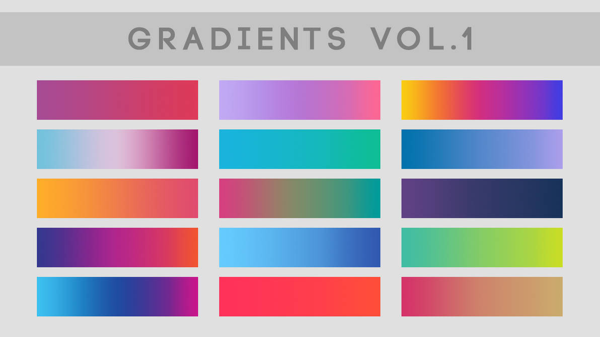 Gradients Vol.01 by DanArnaud on DeviantArt