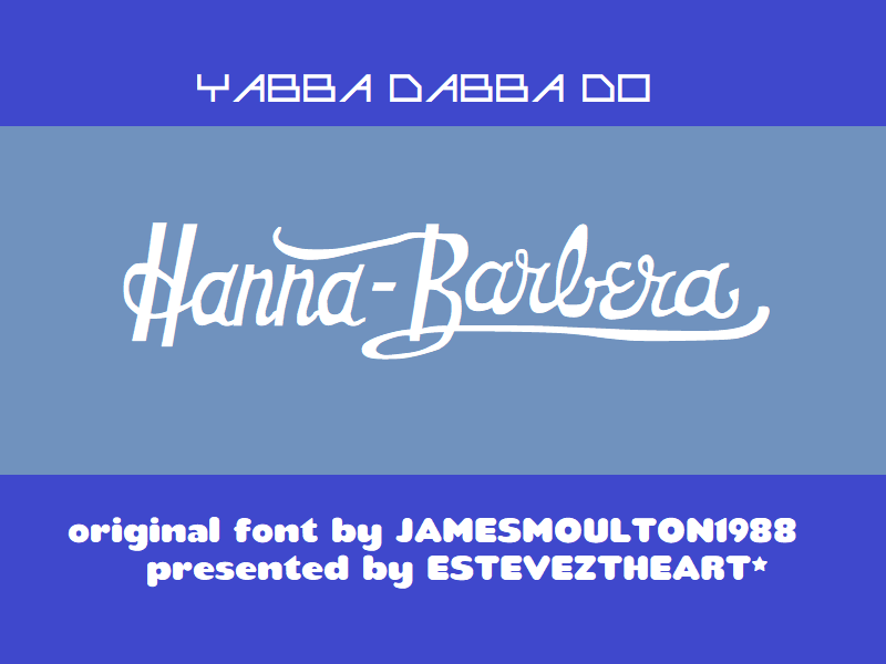 Hanna Barbera Font Hanna Barbera Audiovisual Identity Database