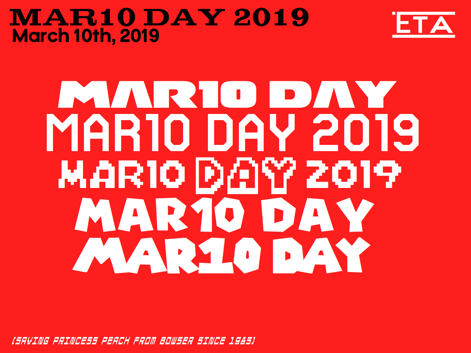 MAR10 Day 2019 by TheEstevezCompany on DeviantArt