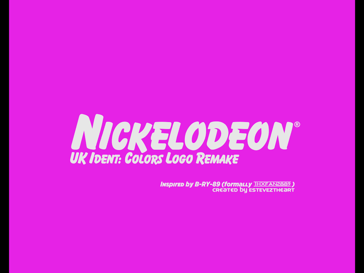 Nickelodeon UK Colors ID Logo Remake by TheEstevezCompany on DeviantArt