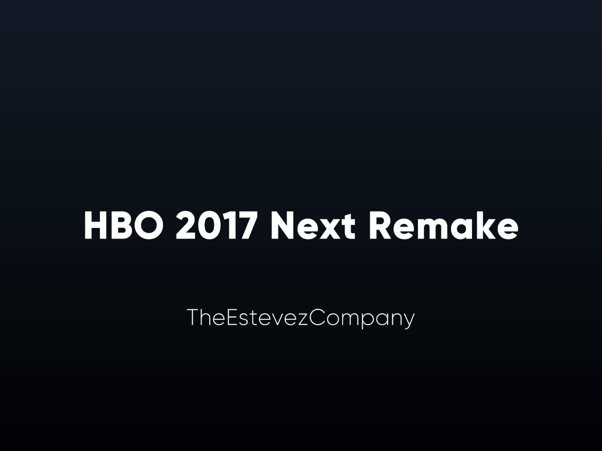 HBO (2017) - Next logo remake by TheEstevezCompany on DeviantArt