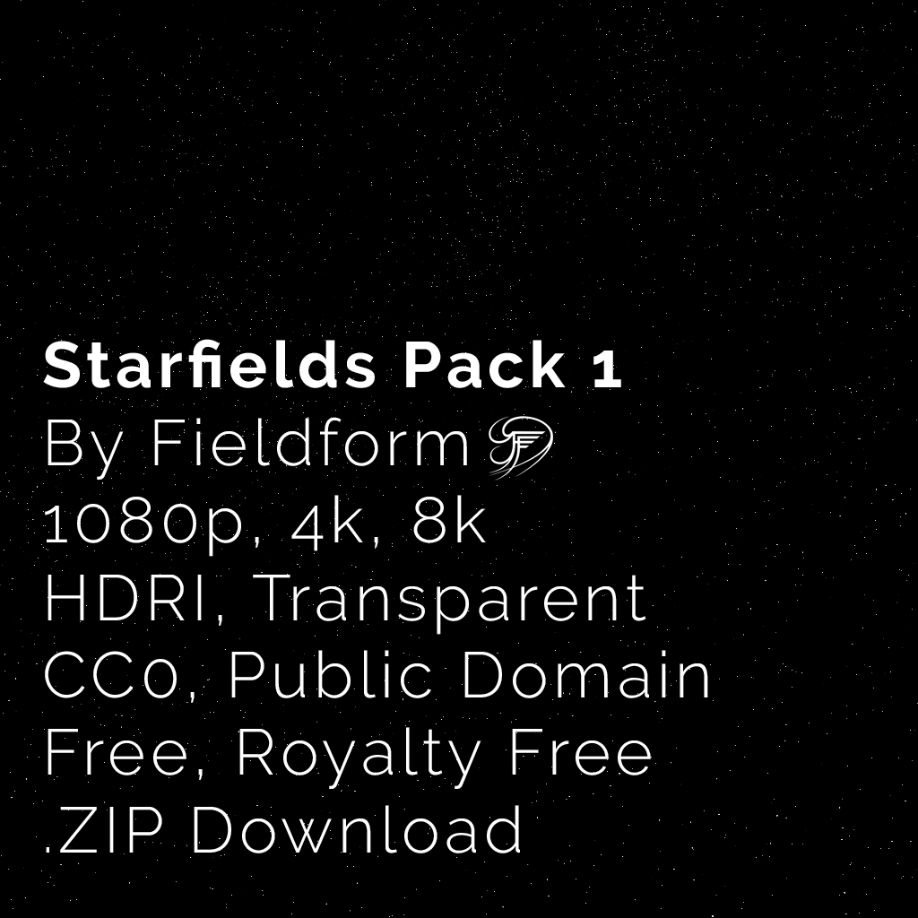 Starfield Asset Pack 1 - Public Domain CC0 by Fieldform on DeviantArt