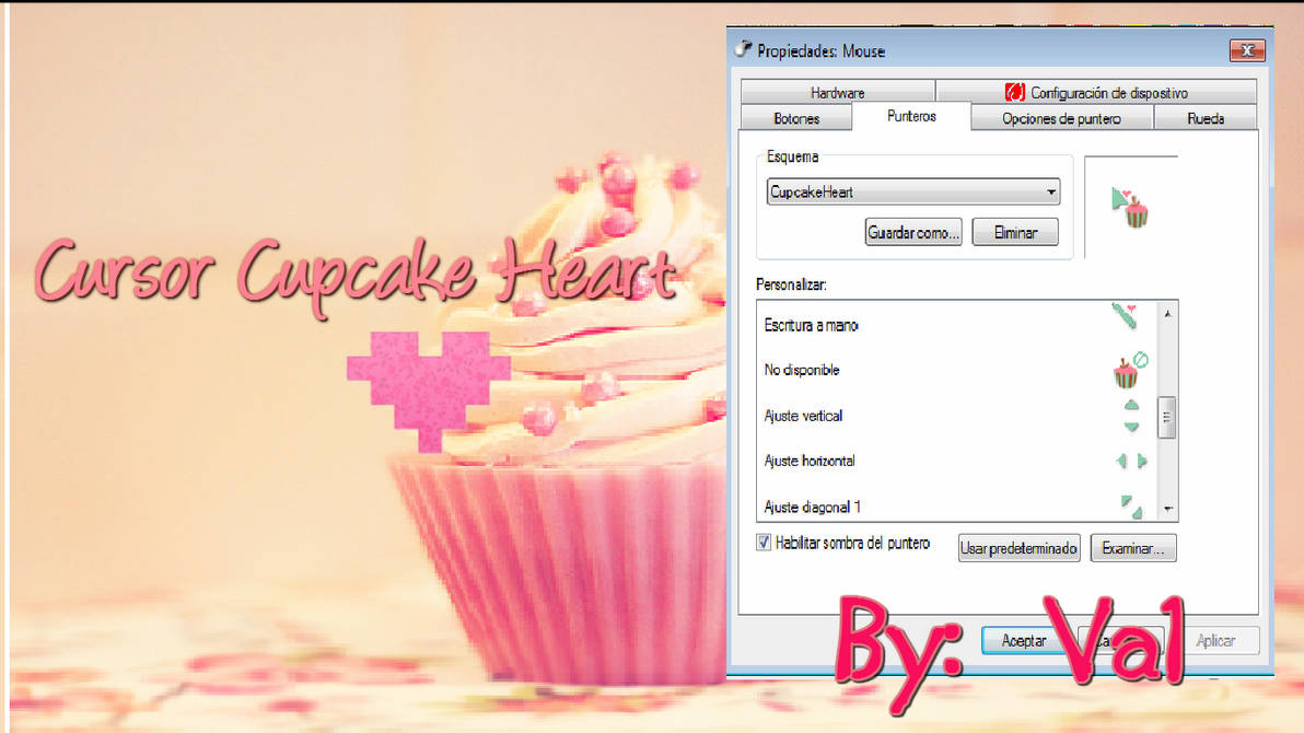 Cursor CupcakeHeart' by TutorialesVaale on DeviantArt
