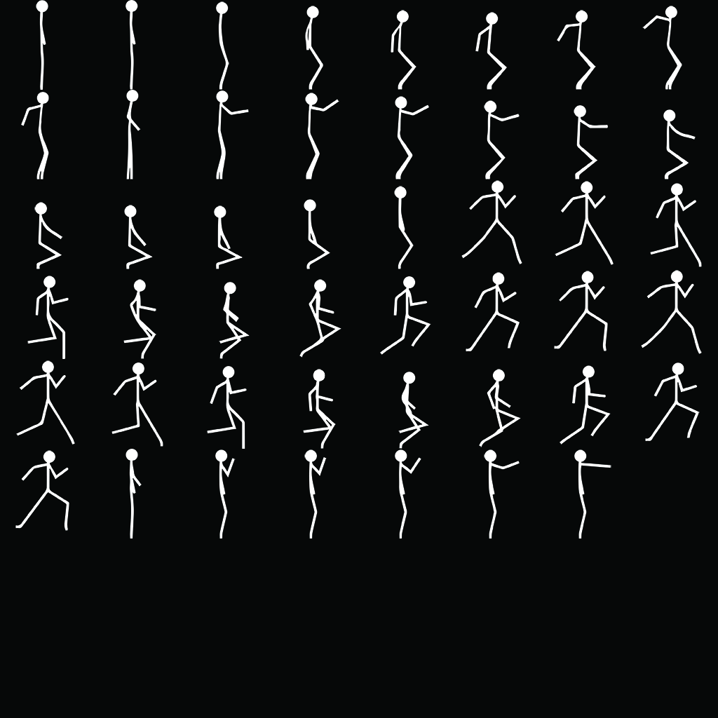 Stickman Running Sprite Stickman Running Sprite