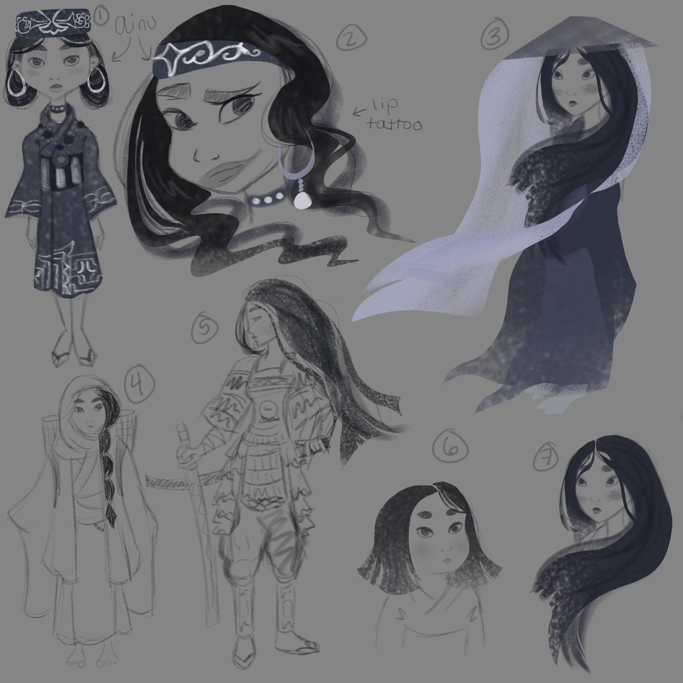 Japanese Girl-Rough Character Exploration by Alana-Bates on DeviantArt