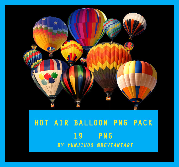 Hot Air Balloon PNG PACK | PNG PACK #2 by yunjihoo on DeviantArt