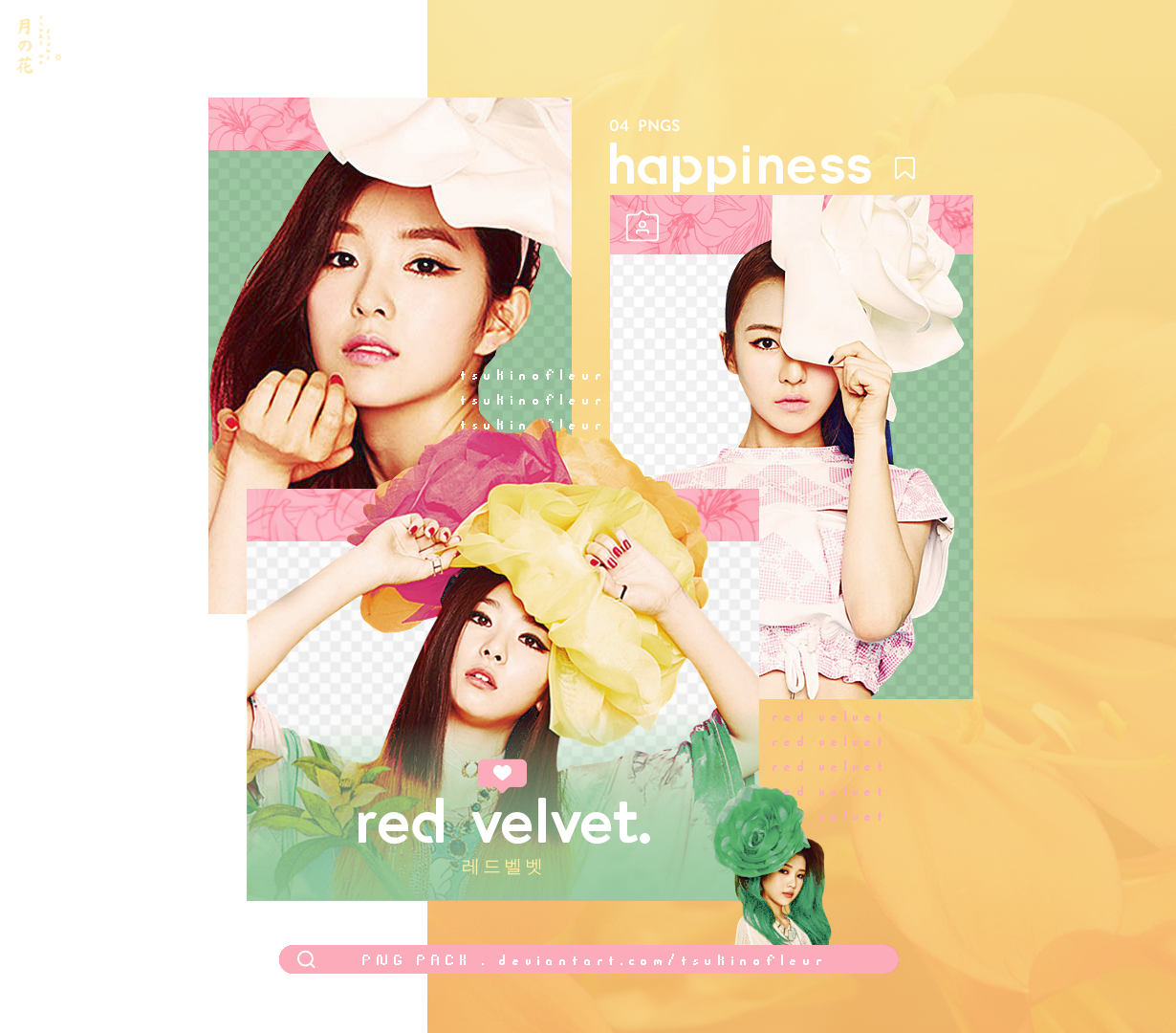 [Red Velvet] Happiness - PNG PACK by TsukinoFleur on DeviantArt