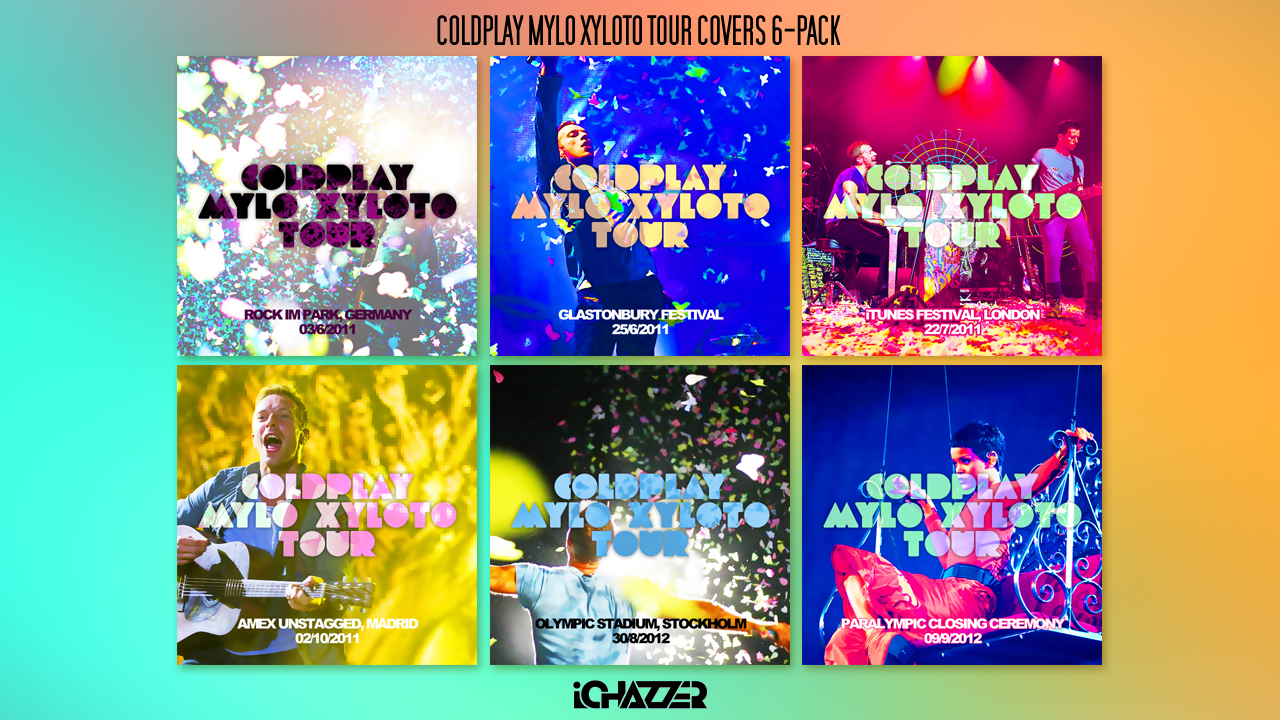 Coldplay Mylo Xyloto Tour Poster