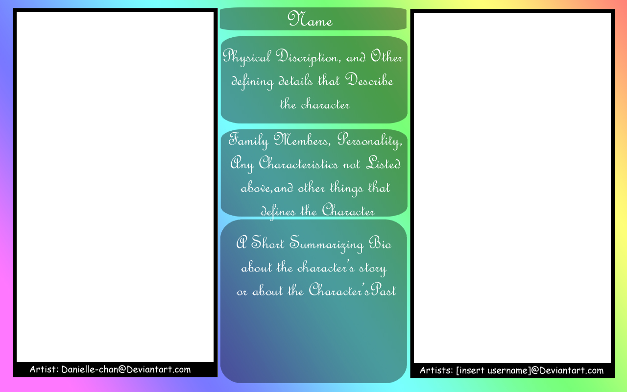 Danieru's OC Profile Template by Amandasans on DeviantArt