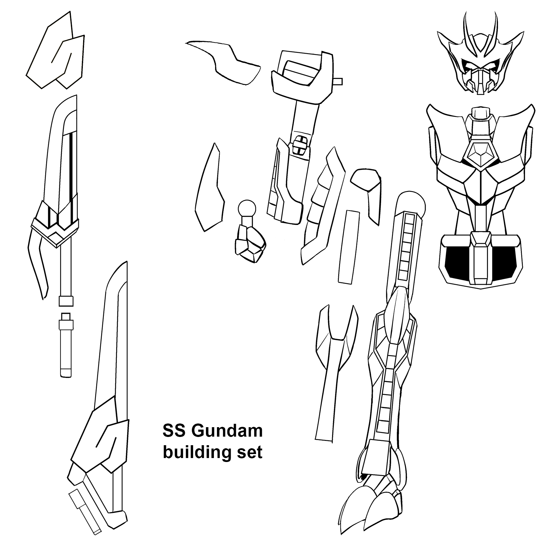 SS Gundam building set by Chen-Chan on DeviantArt