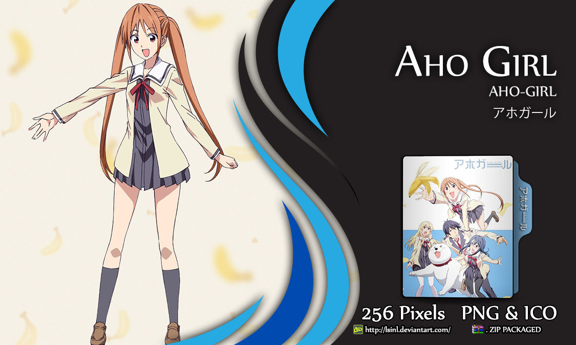 Aho Girl Folder Icon by lSiNl on DeviantArt