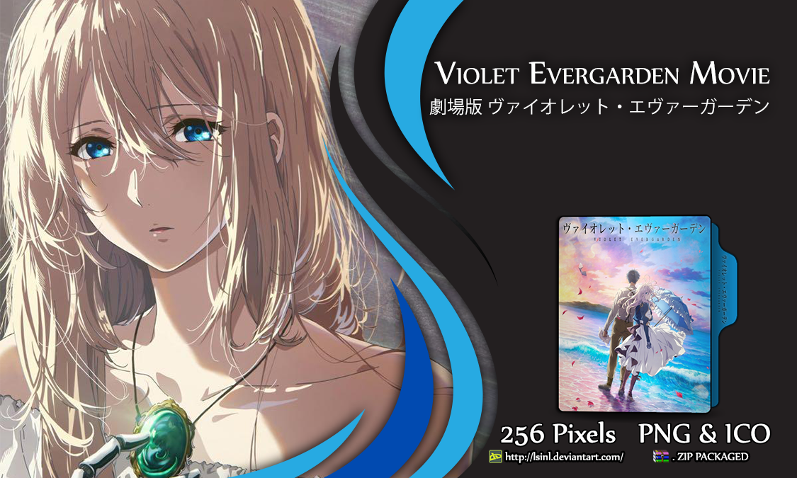 Violet Evergarden Movie Folder Icon by lSiNl on DeviantArt