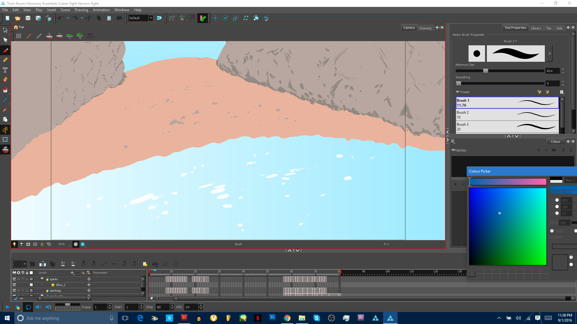 Fight Scene (ANIMATION) (WIP) by PickitPowerStudios on DeviantArt
