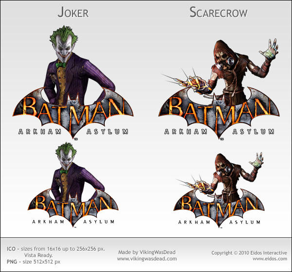 Batman - Arkham Asylum - Icon by VikingWasDead on DeviantArt