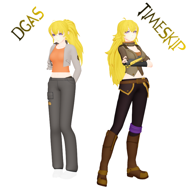 Yang Xiao-Long [DGAS and Timeskip] - Model DL! by RosewickTrash on ...