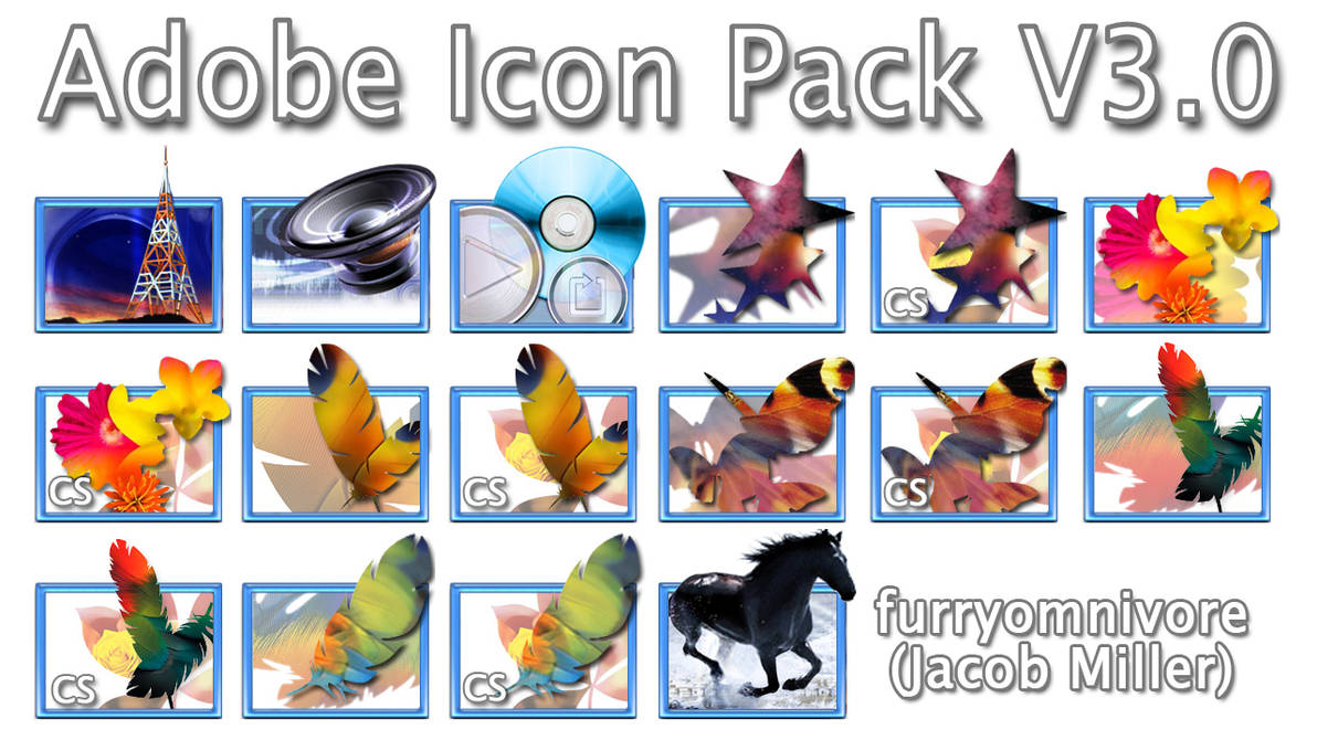 Adobe Icon Pack v3.0 by furryomnivore on DeviantArt