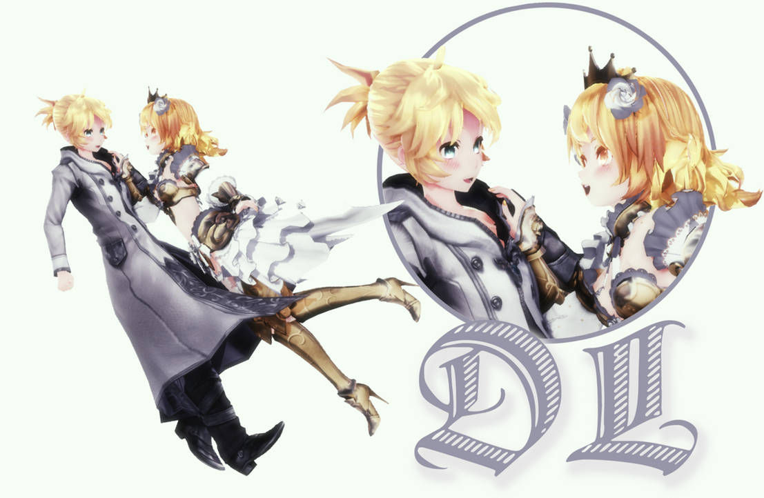 [MMD] TDA Princess Neru and Knight Len (DL) by HeyMisaki-chan on DeviantArt