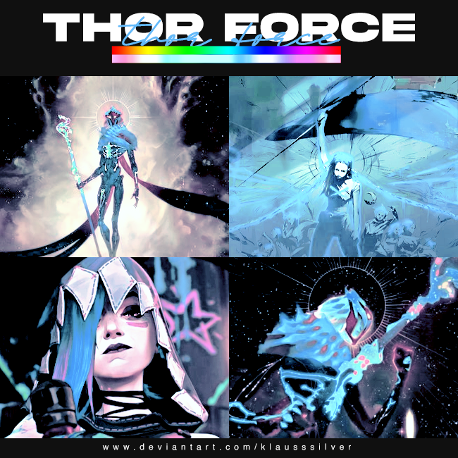 thor force - (free coloring) by klausssilver by klausssilver on DeviantArt