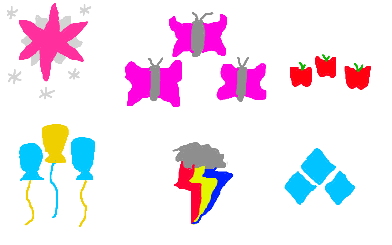 My Little Pony Friendship Is Magic Cutie Marks Mane 6