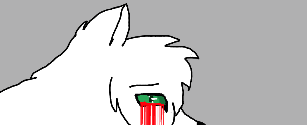 wolf crying blood... by mink12345 on DeviantArt