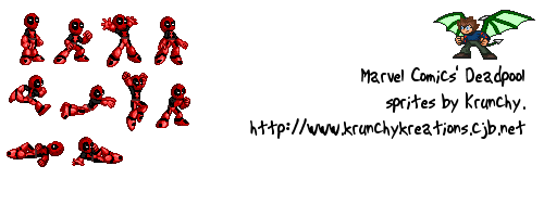 Deadpool sprites by undeadkrunchy on DeviantArt