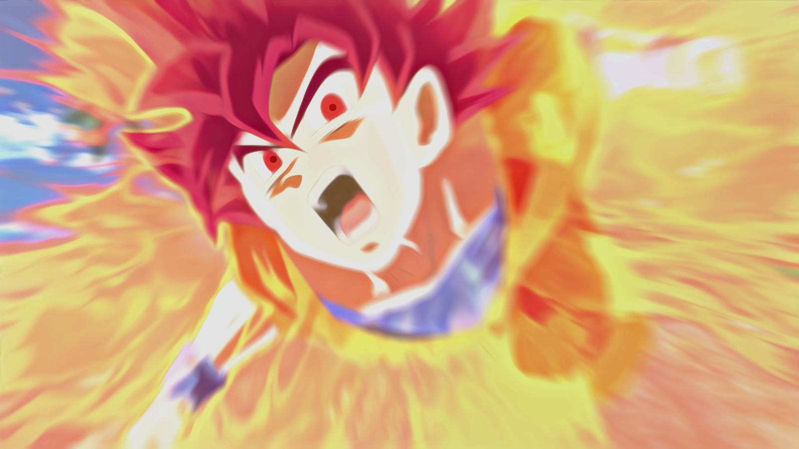 The Super Saiyan God by kazzman99 on DeviantArt