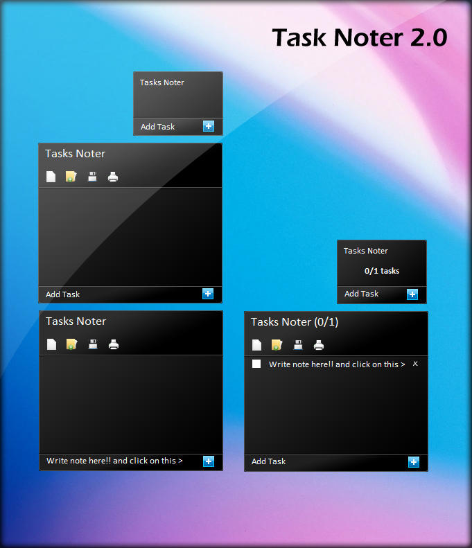 Task Noter - Sidebar Gadget by smoinuddin1110 on DeviantArt