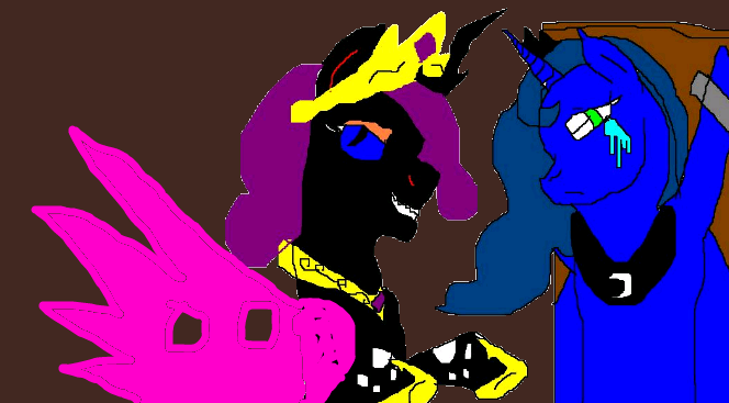 turning princess luna into nightmare moon. by Dolley14 on DeviantArt